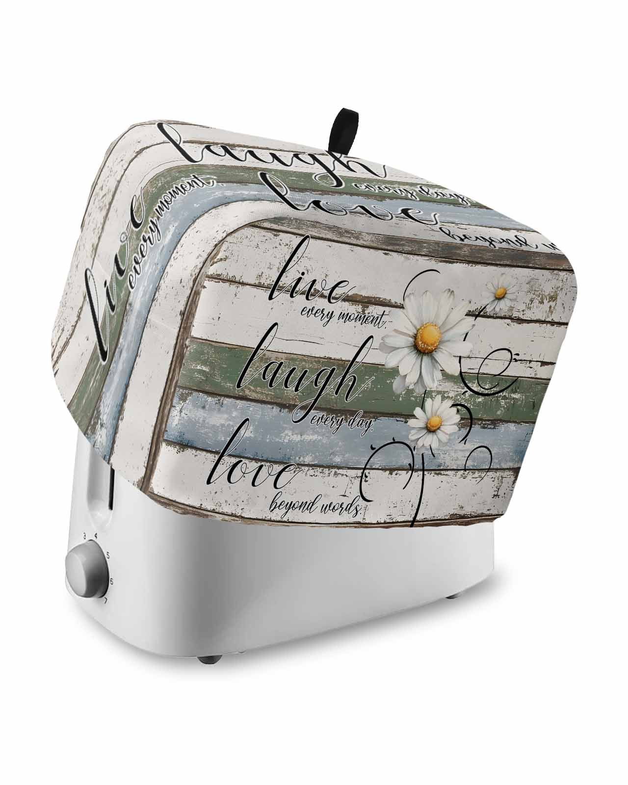 Fsddascl White Green Blue Small Toaster Cover 2 Slice, Kitchen ...