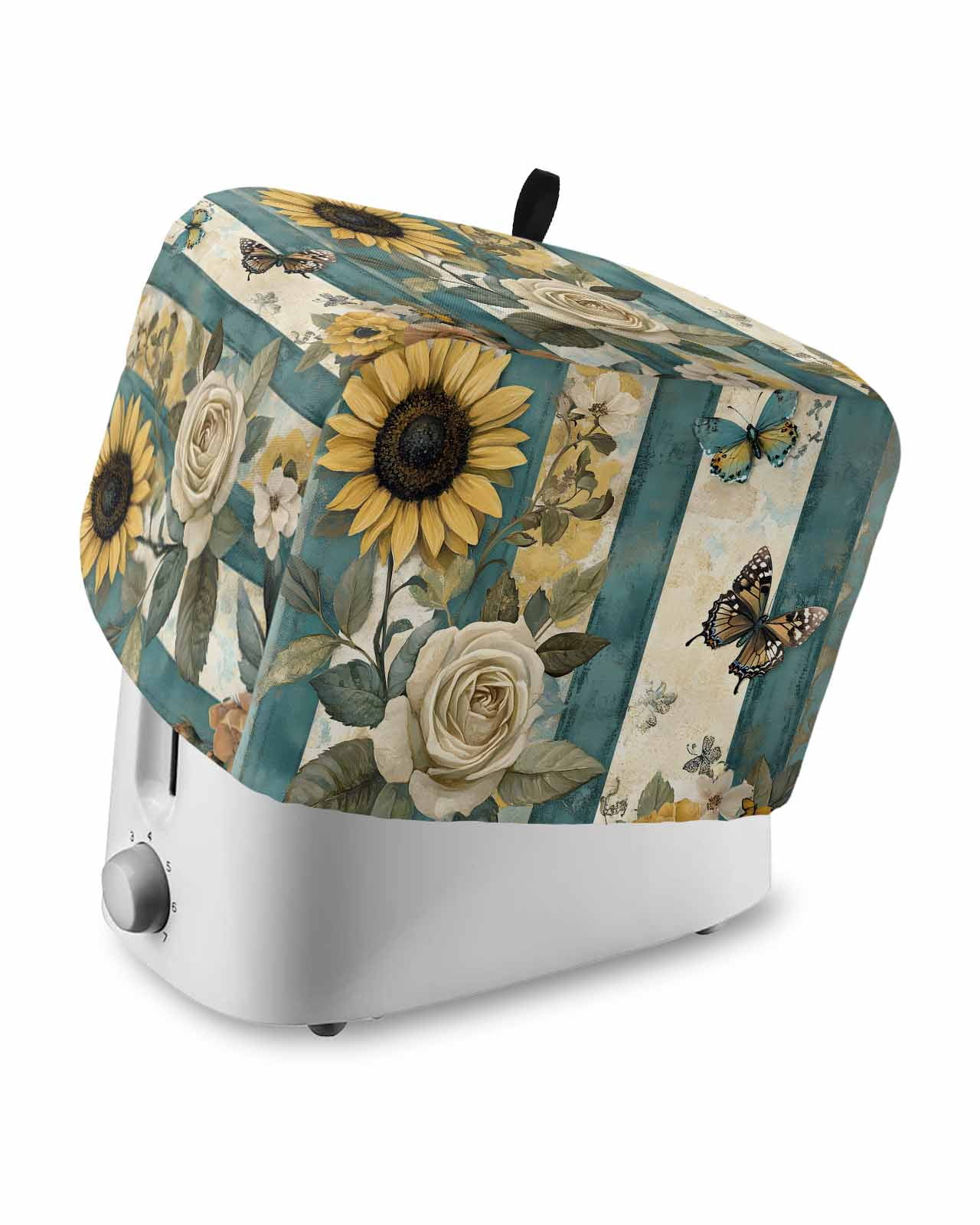 Fsddascl White Roses Small Toaster Cover 2 Slice, Kitchen Appliance ...