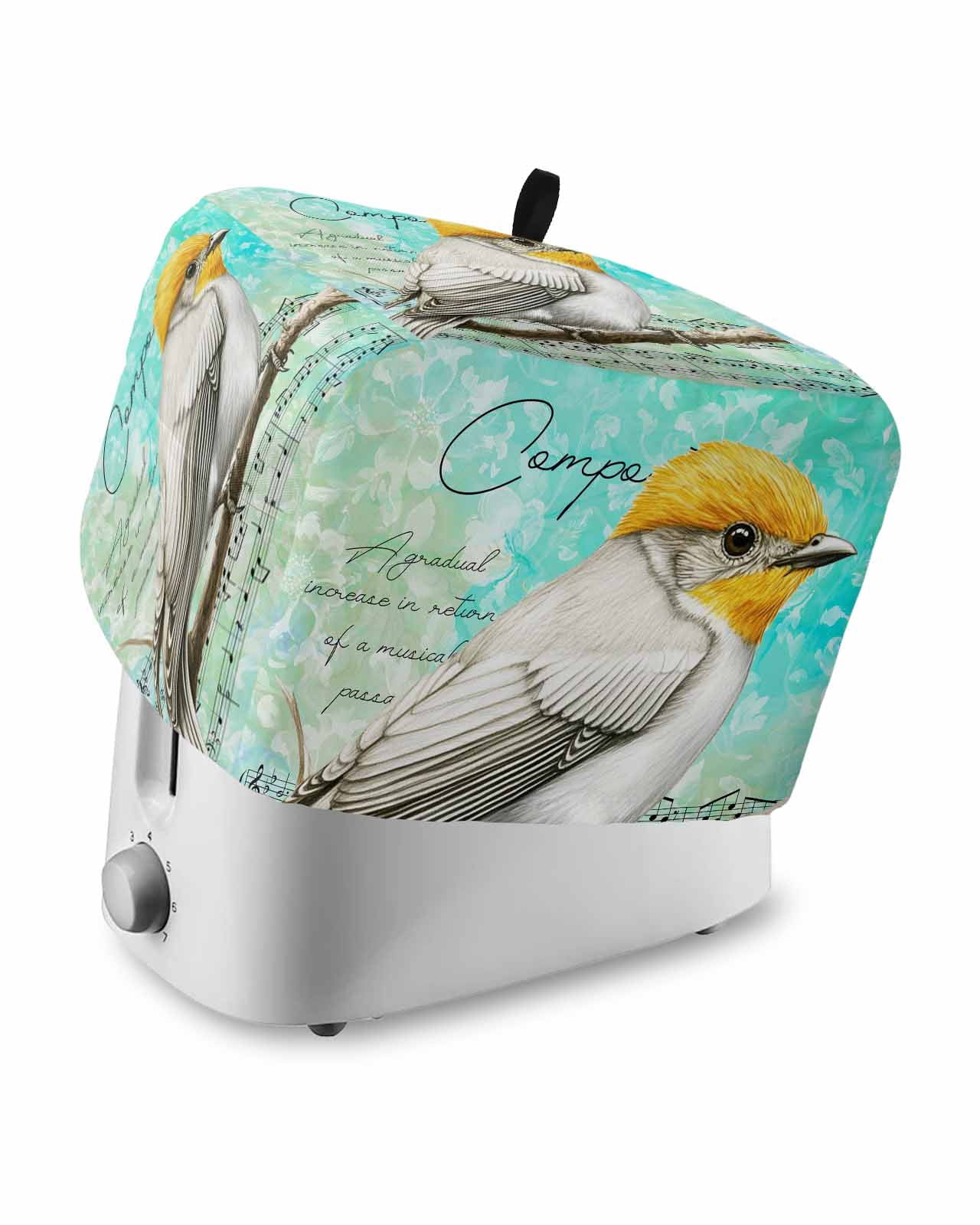 Fsddascl Yellow Bird Toaster Cover 2 Slice, Small Kitchen Appliance ...