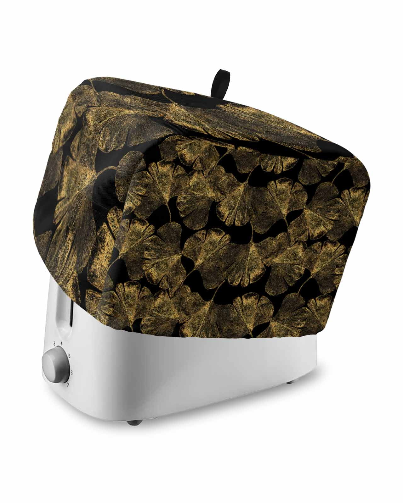 Fsddascl Yellow Black Leaves Toaster Cover 4 Slice, Large Kitchen ...