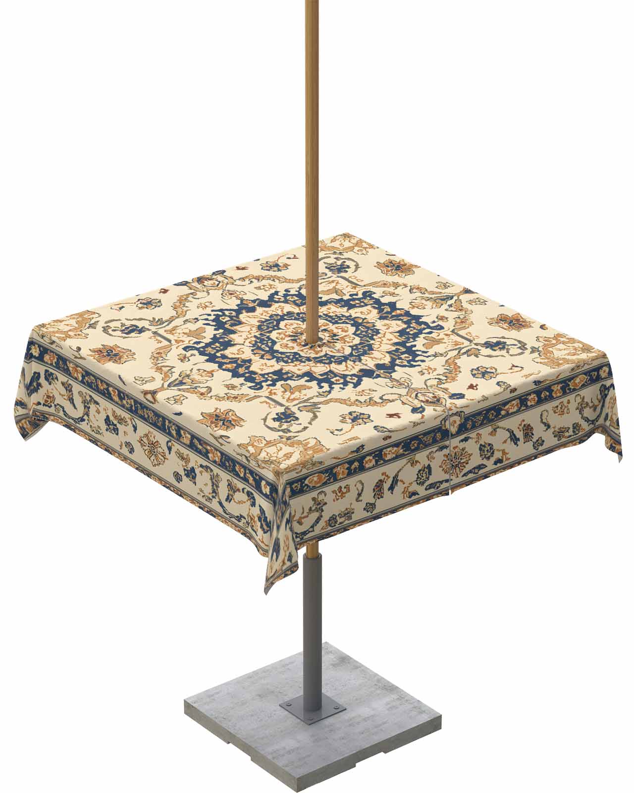 Fsddascl Yellow Blue Boho Outdoor Tablecloth - 60x60 Inch Square Dining ...