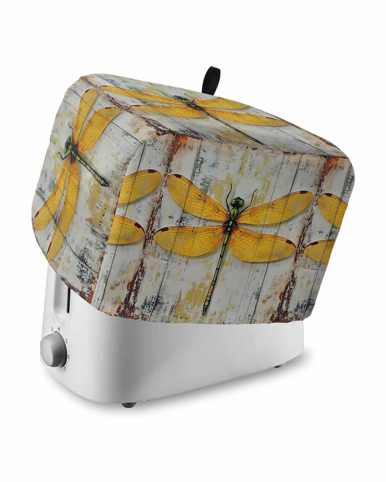 Fsddascl Yellow Dragonfly Toaster Cover 2 Slice, Small Kitchen ...