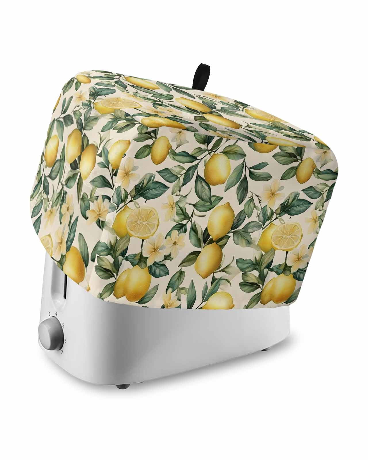 Fsddascl Yellow Lemon Toaster Cover 4 Slice, Large Kitchen Appliance ...