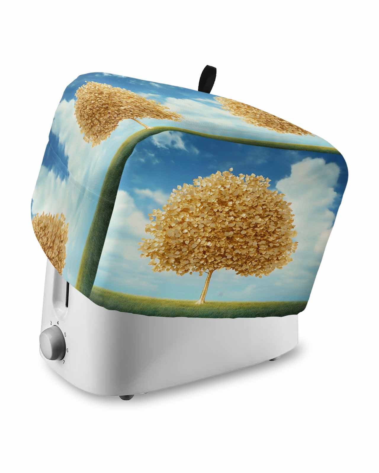 Fsddascl Yellow Tree Leaves Toaster Cover 2 Slice, Small Kitchen ...
