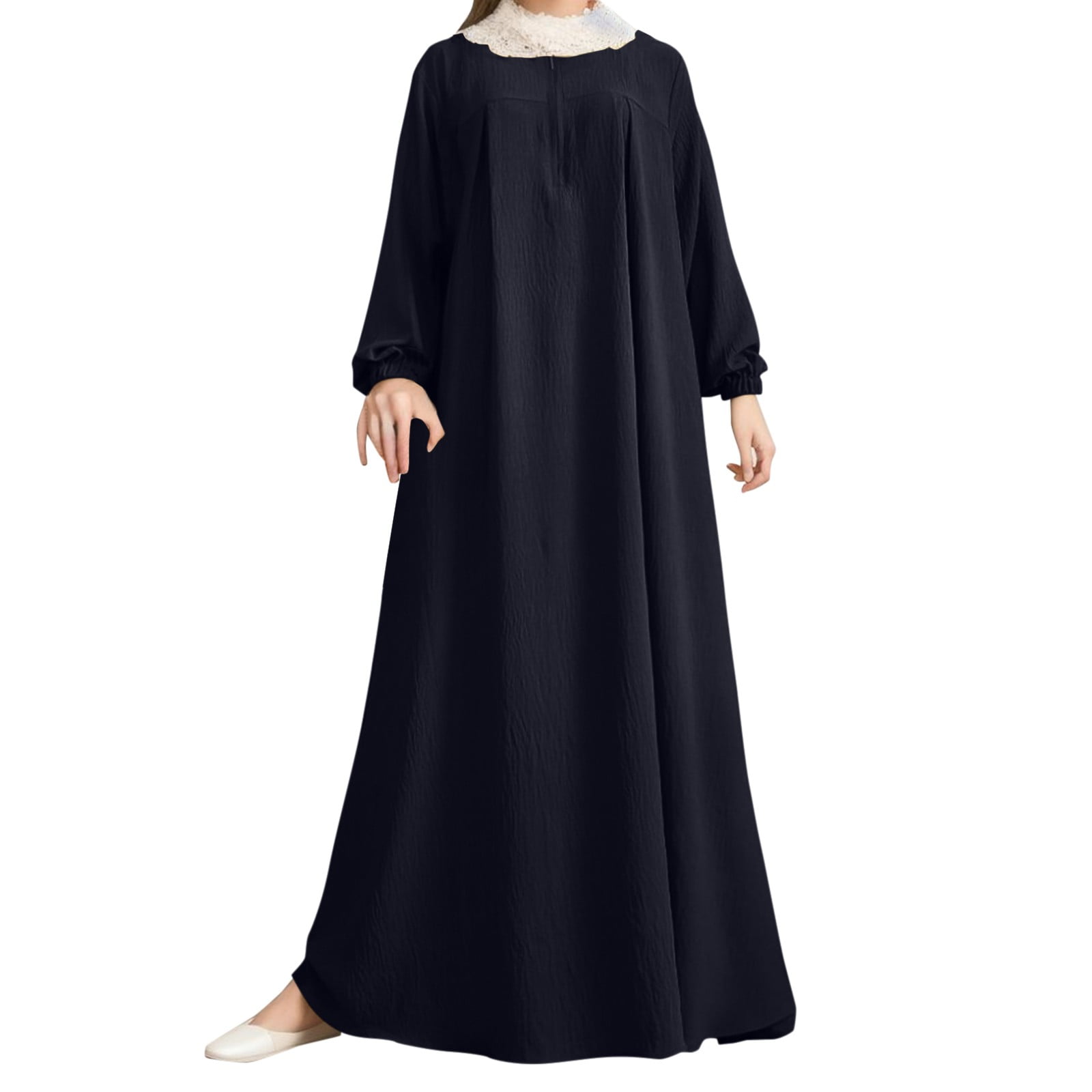 Fshinging 2025 Summer Dresses For Women Long Sleeve Vintage Pullover ...