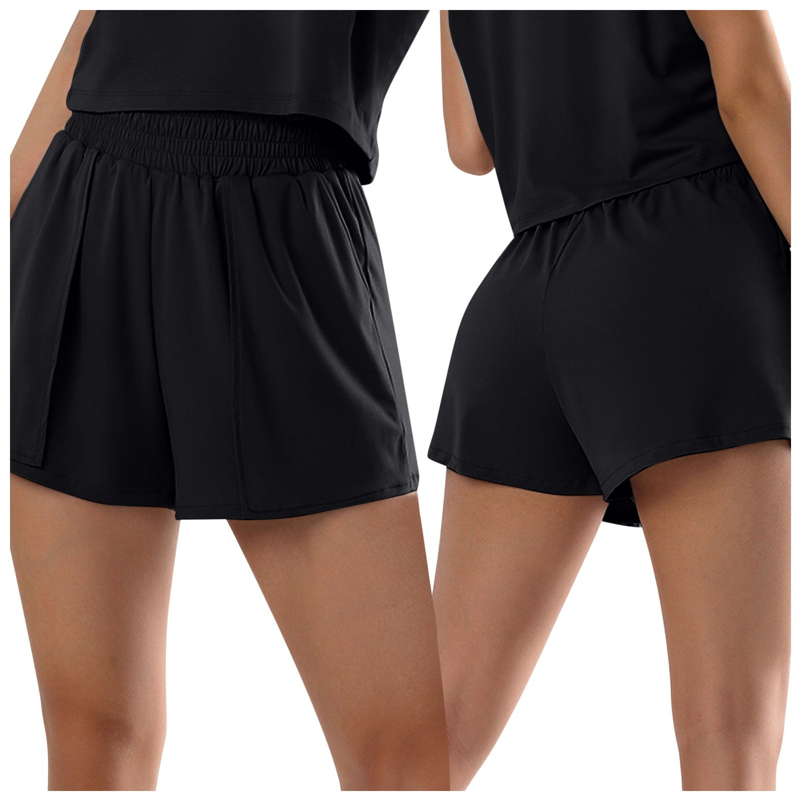 Fshinging 2025 Summer Shorts for Women Peach Lifting Quick Drying ...