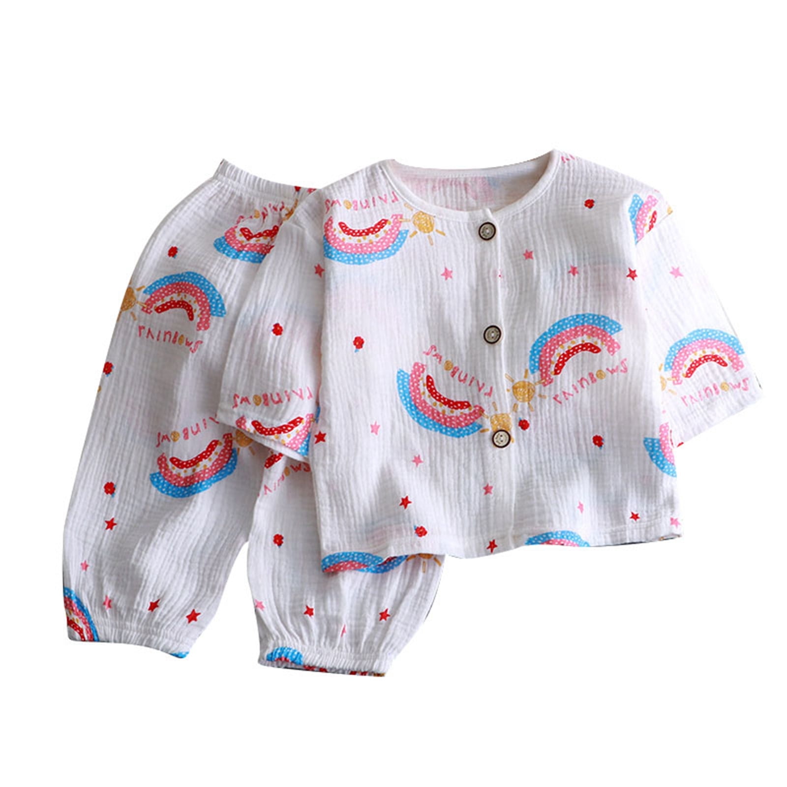 Fshinging 2Pcs Clothing Sets For Boy Summer Double Cute Pajamas Air ...