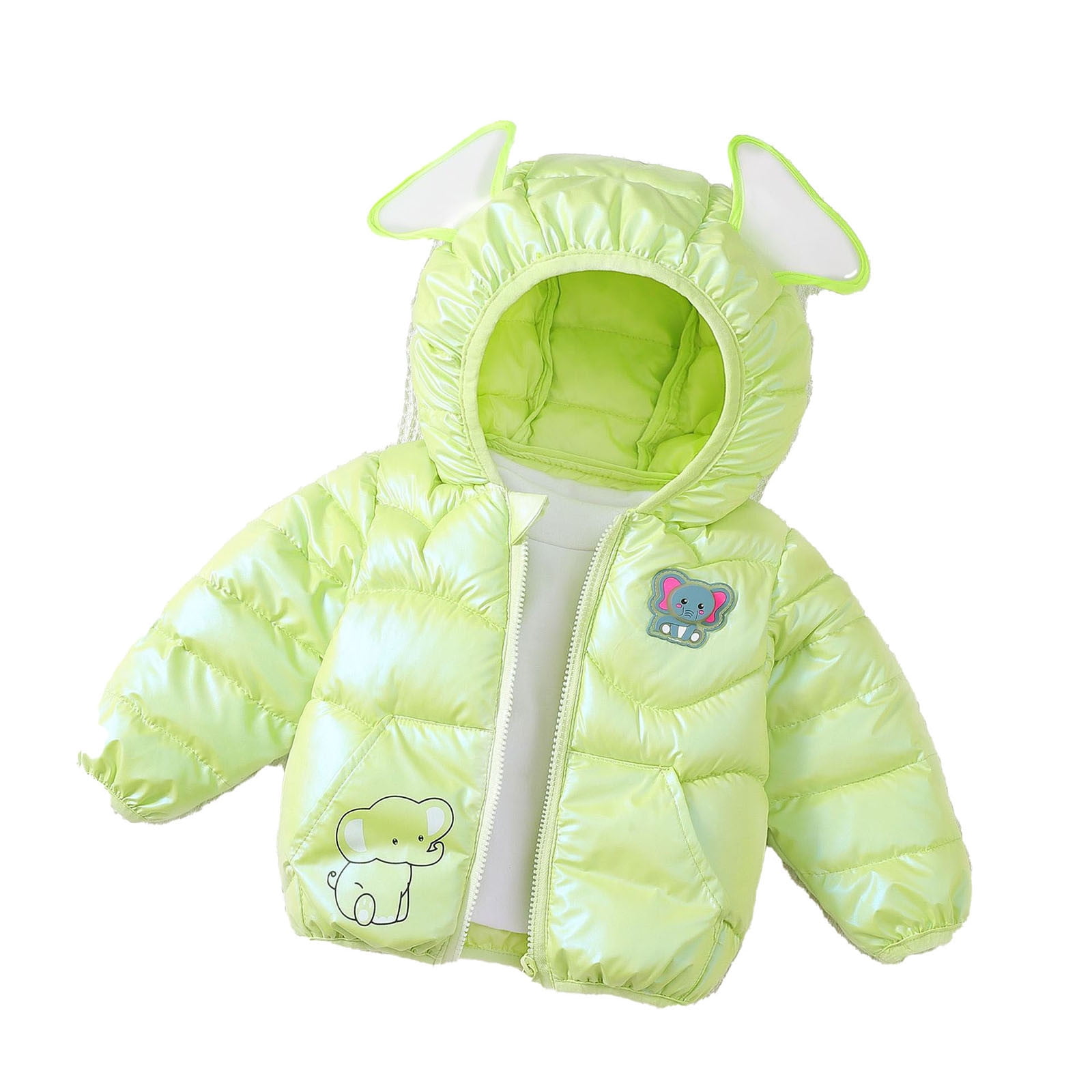 Fshinging Boys And Girls Fashion Waterproof Hooded Jackets Winter Cute Cartoon Print Kawaii Ears ...