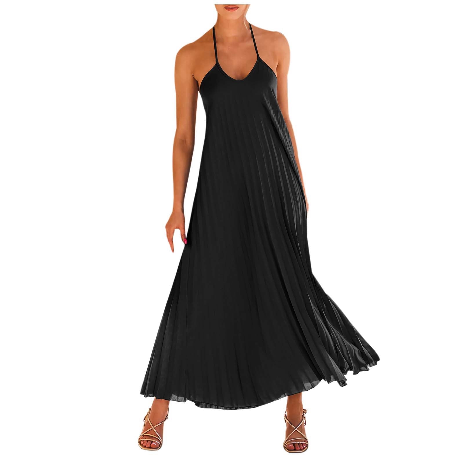 Fshinging Dresses For Women 2025 Elegant Classy Casual A Pose Pleated ...