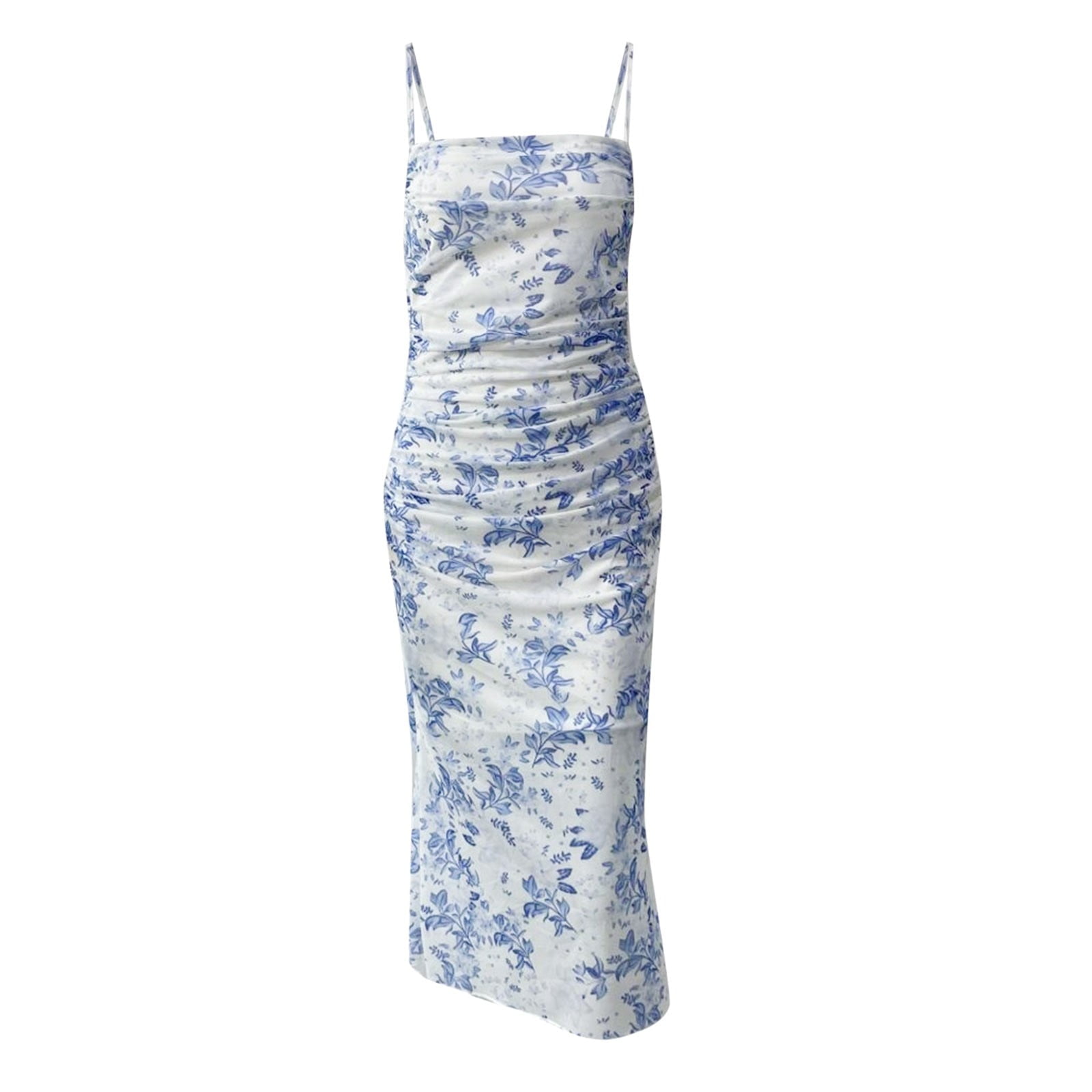 Fshinging Dresses For Women 2025 Elegant Classy Floral Ruched Bodycon ...