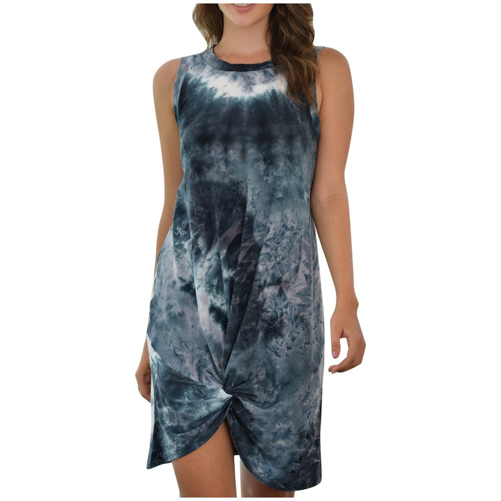 Fshinging Dresses For Women 2025 Elegant Classy Real Tie-Dye Round Sexy ...