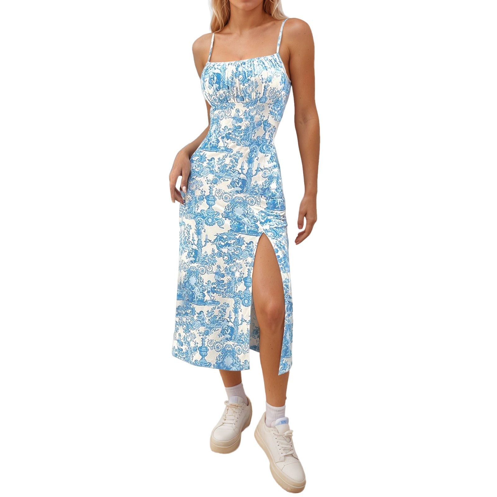 Fshinging Dresses For Women 2025 Elegant Classy Vintage Flower Print ...