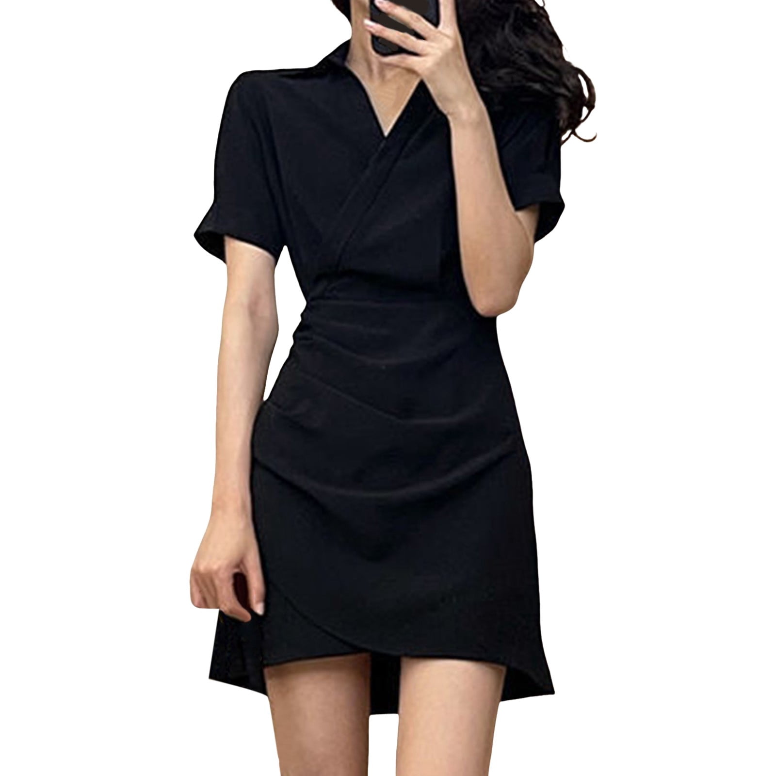 Fshinging Dresses For Women 2025 Elegant Classy Woman Wrap Short Casual ...
