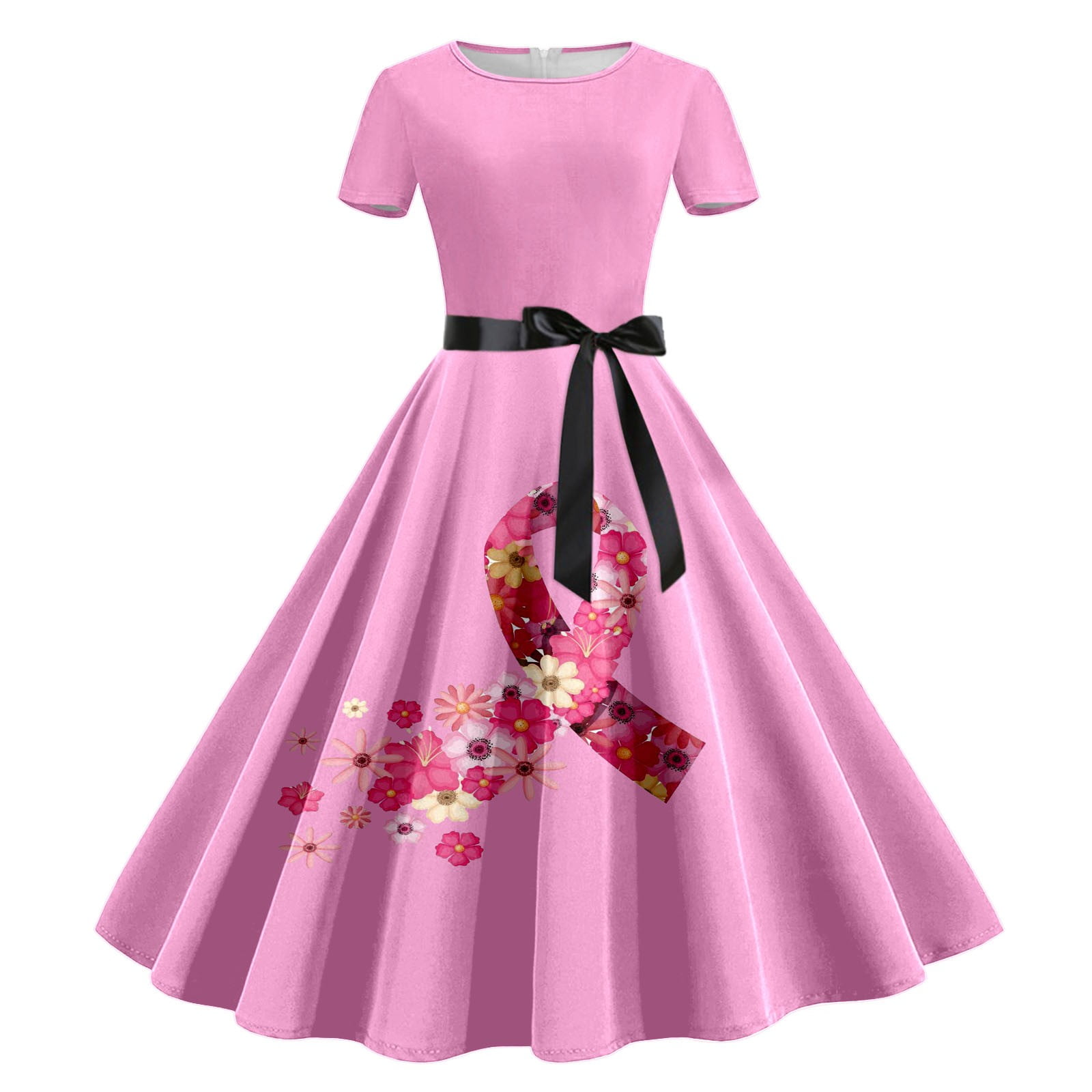 Fshinging Dresses For Women Cancer Cancer Pink Ribbon Cancer Awareness ...