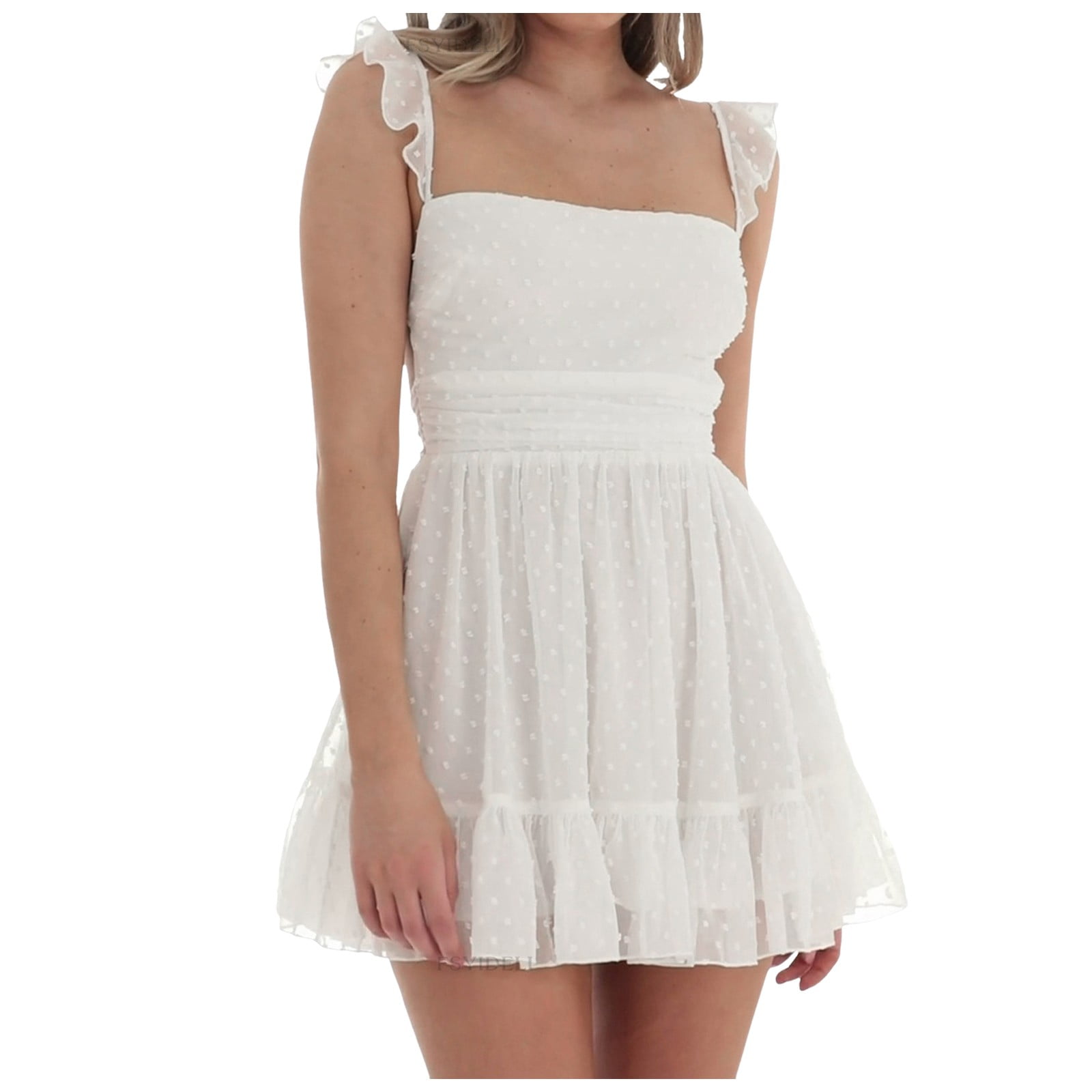 Fshinging Formal Dresses For Women Spaghetti Strap Mini Low Cut ...