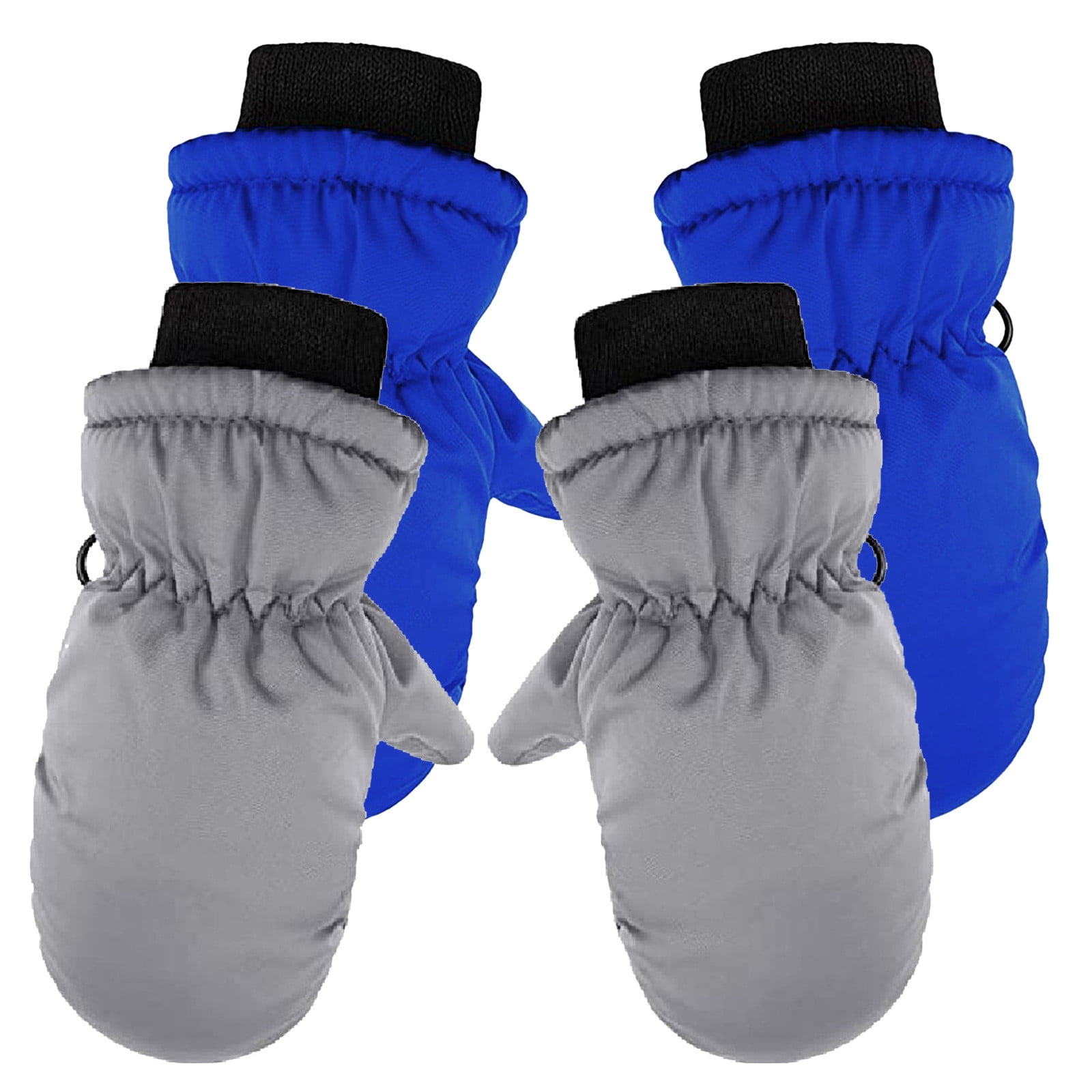 Fshinging Girls Boys Solid Outdoors Boys 2 Pairs Baby Children Gloves ...