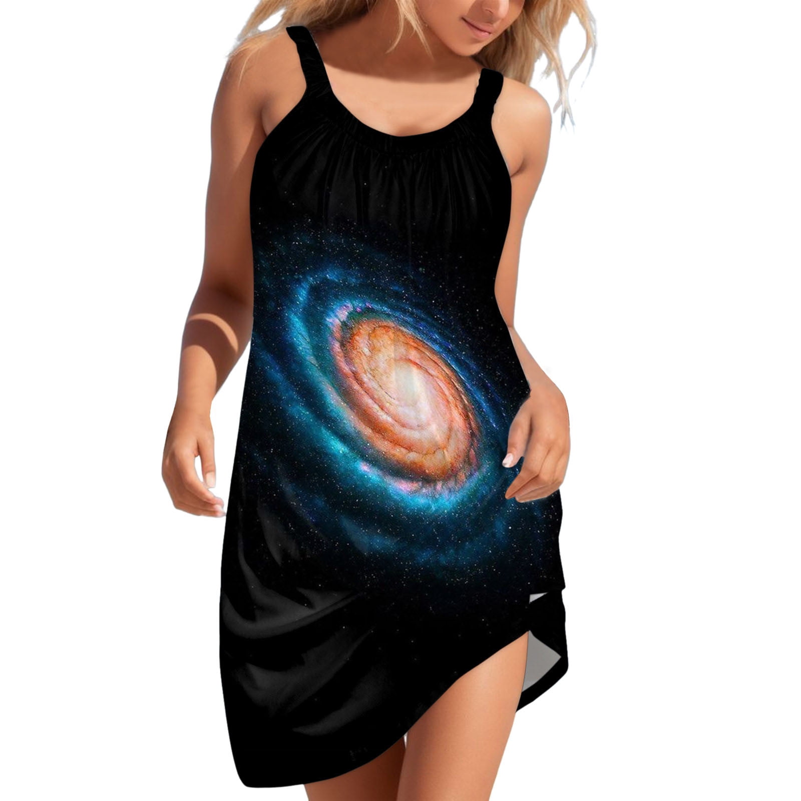 Fshinging Maxi Dresses For Seniors Plus Size Vintage Bohemian Casual ...