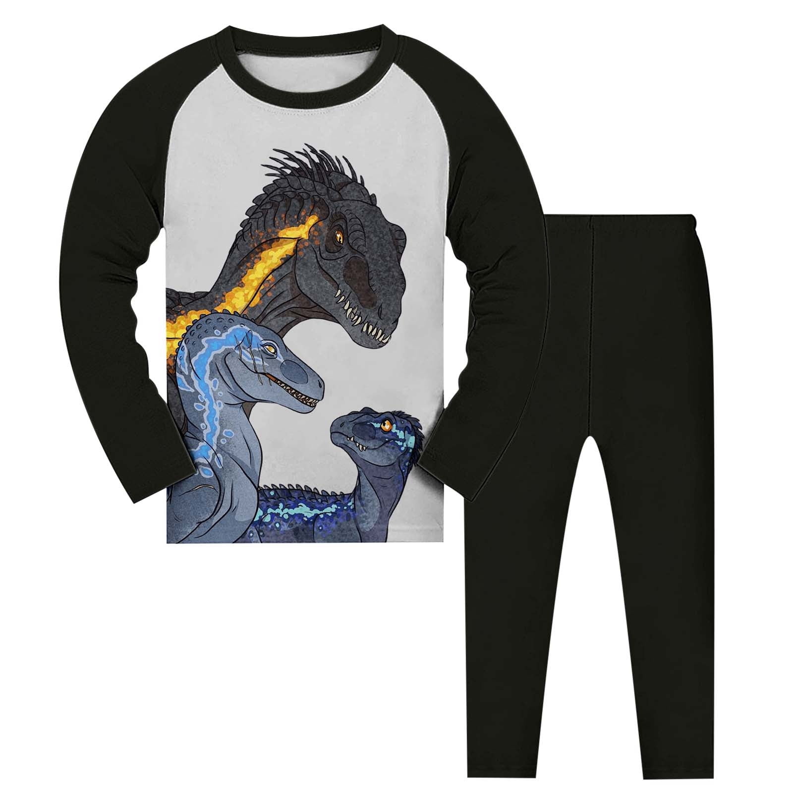 Fshinging Outfits For Toddler Little Boys Pajamas Dinosaur Cotton 256 ...