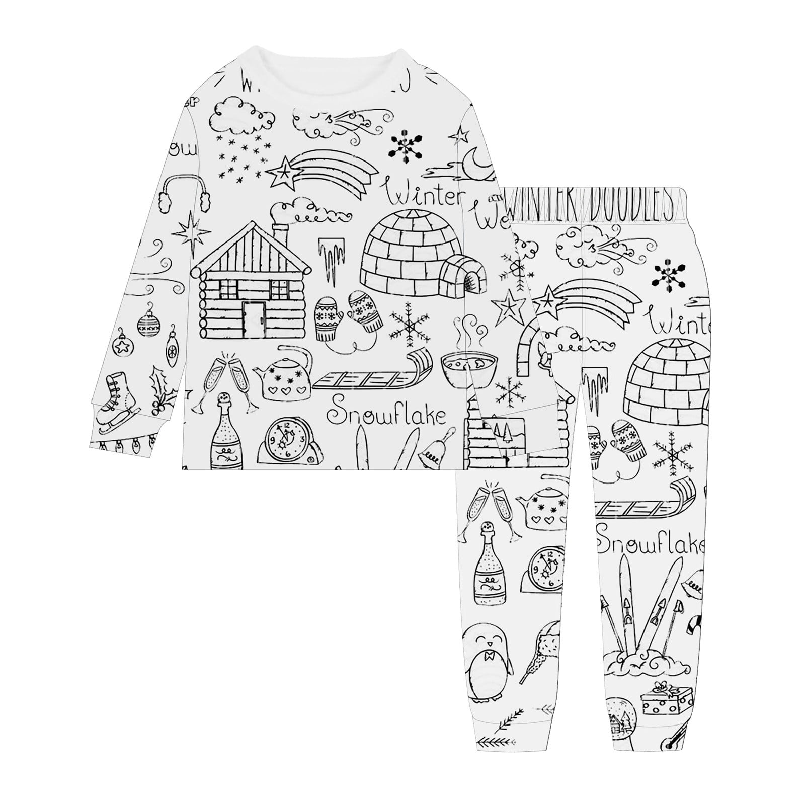 Fshinging Set For Toddler Little Boys Diy Hand Painted Homewear ...