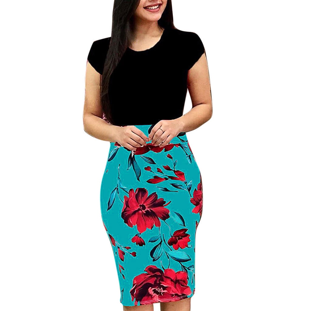 Fshinging Summer Dresses For Women 2025 Fashion Vintage Floral Print ...