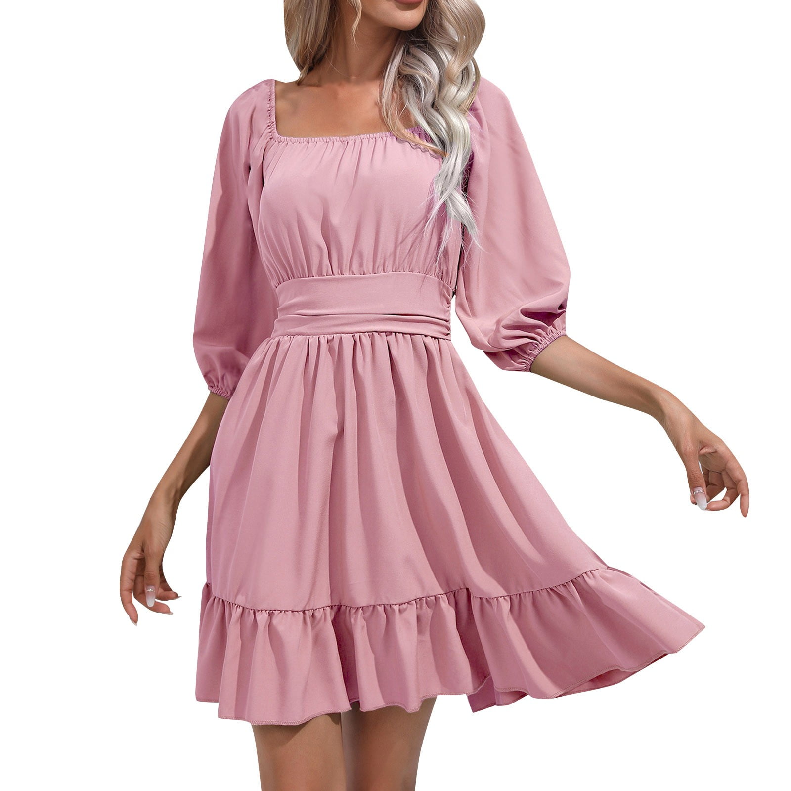 Fshinging Summer Dresses For Women 2025 Personality Female Ruffled ...
