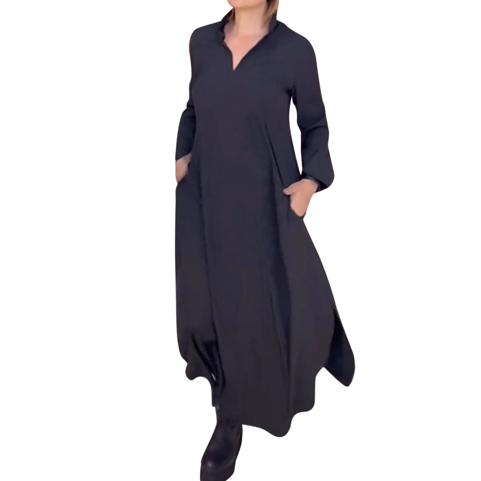 Fshinging Summer Dresses For Women 2025 Robe Longue Ample Avec Et Fente ...