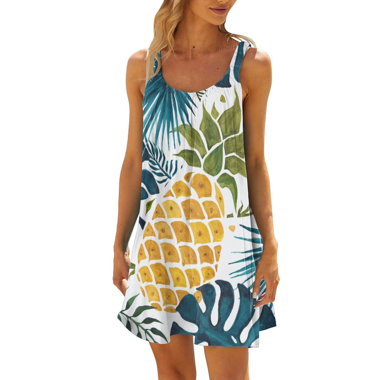 Fshinging Summer Dresses For Women 2025 Solid Round Neck Long Sleeved ...