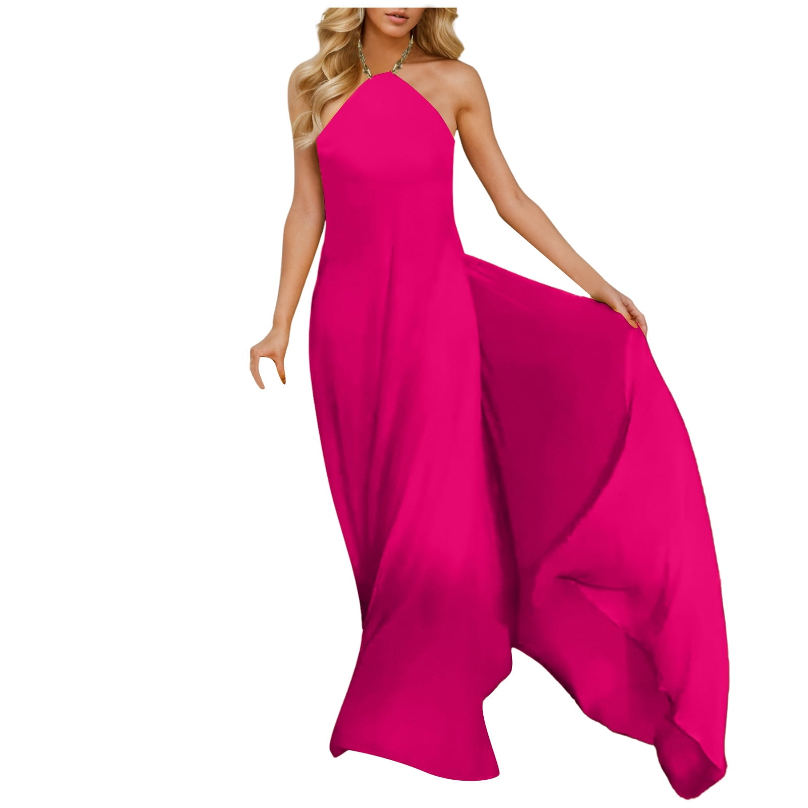 Fshinging Summer Dresses For Women Backless Maxi Tank Bodycon Sexy Open ...