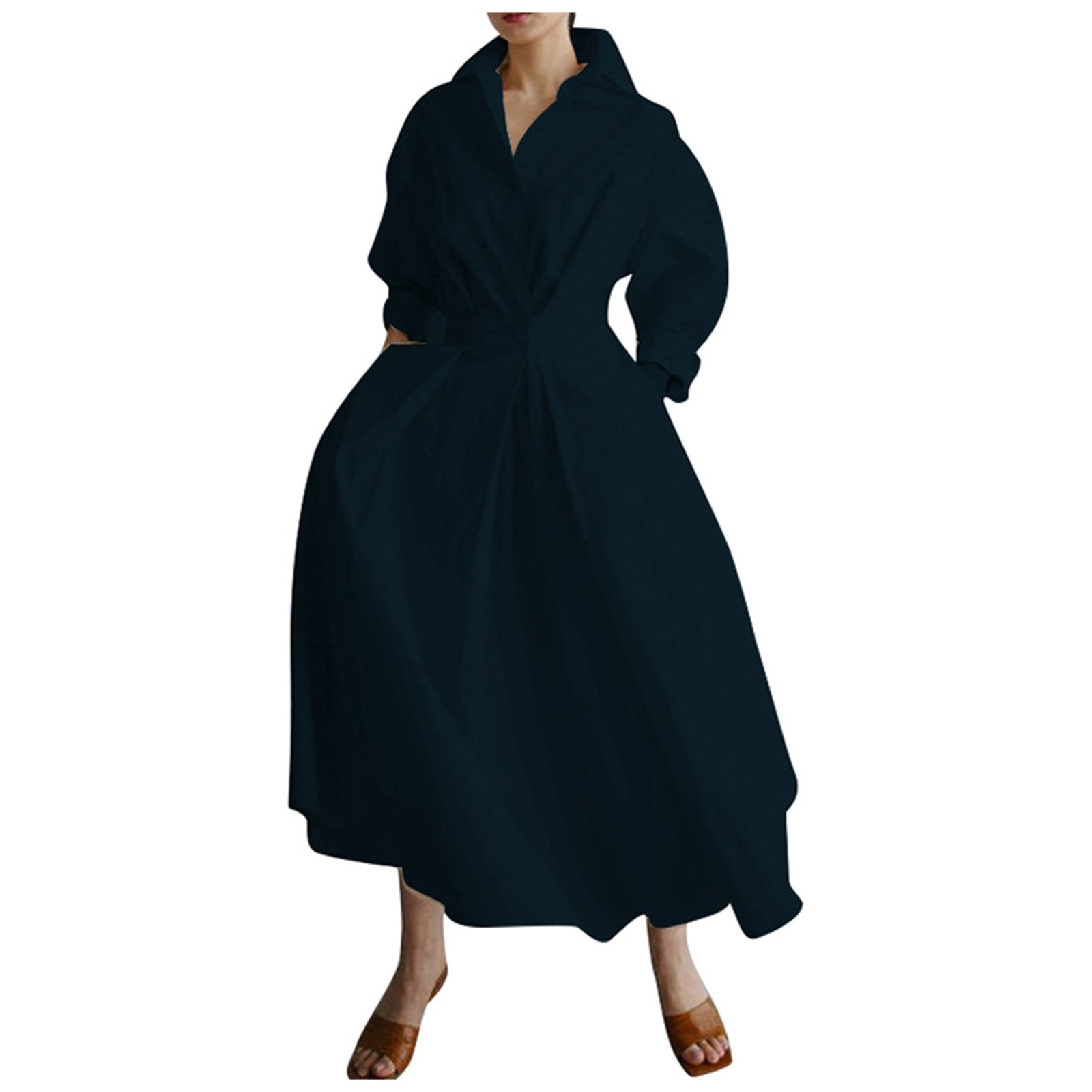 Fshinging Summer Dresses Loose Linen High Waist College Style Cardigan ...