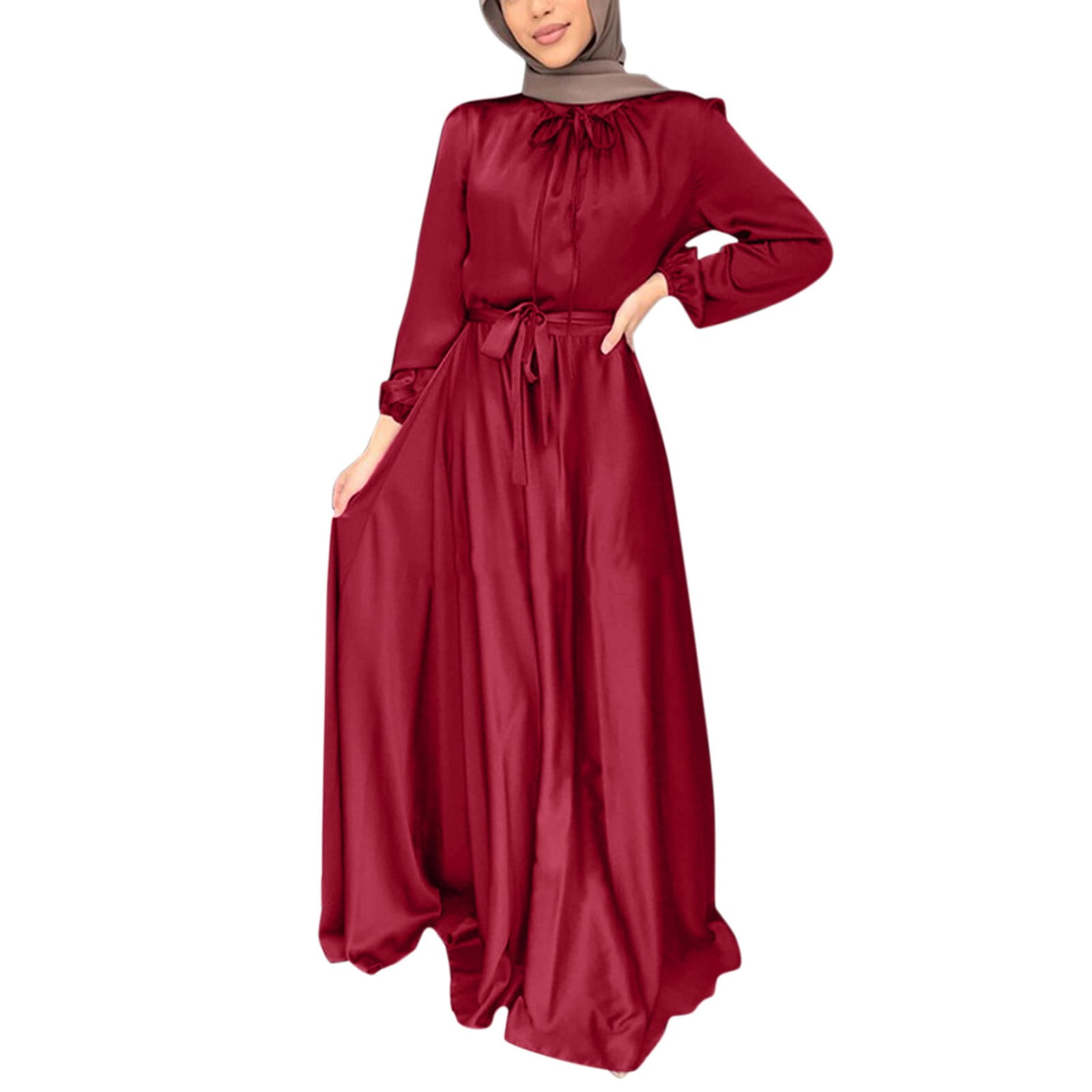 Fshinging Summer Women Dresses 2025 Casual Solid Sleeve Abaya Arab ... Fshinging Summer Women Dresses 2025 Casual Solid Sleeve Abaya Arab ...