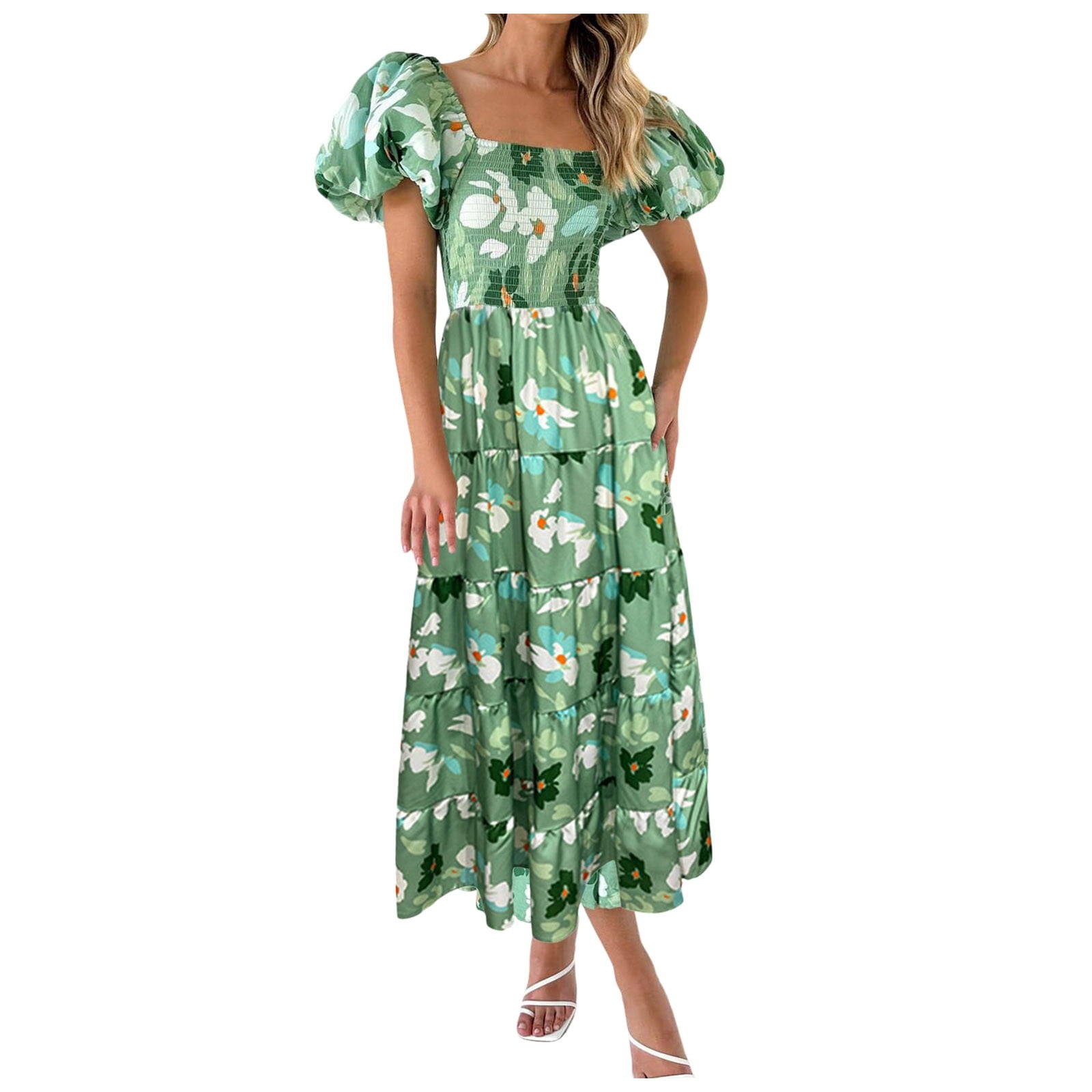 Fshinging For Women 2025 Platform Border Spring Summer New Neck Printed ...