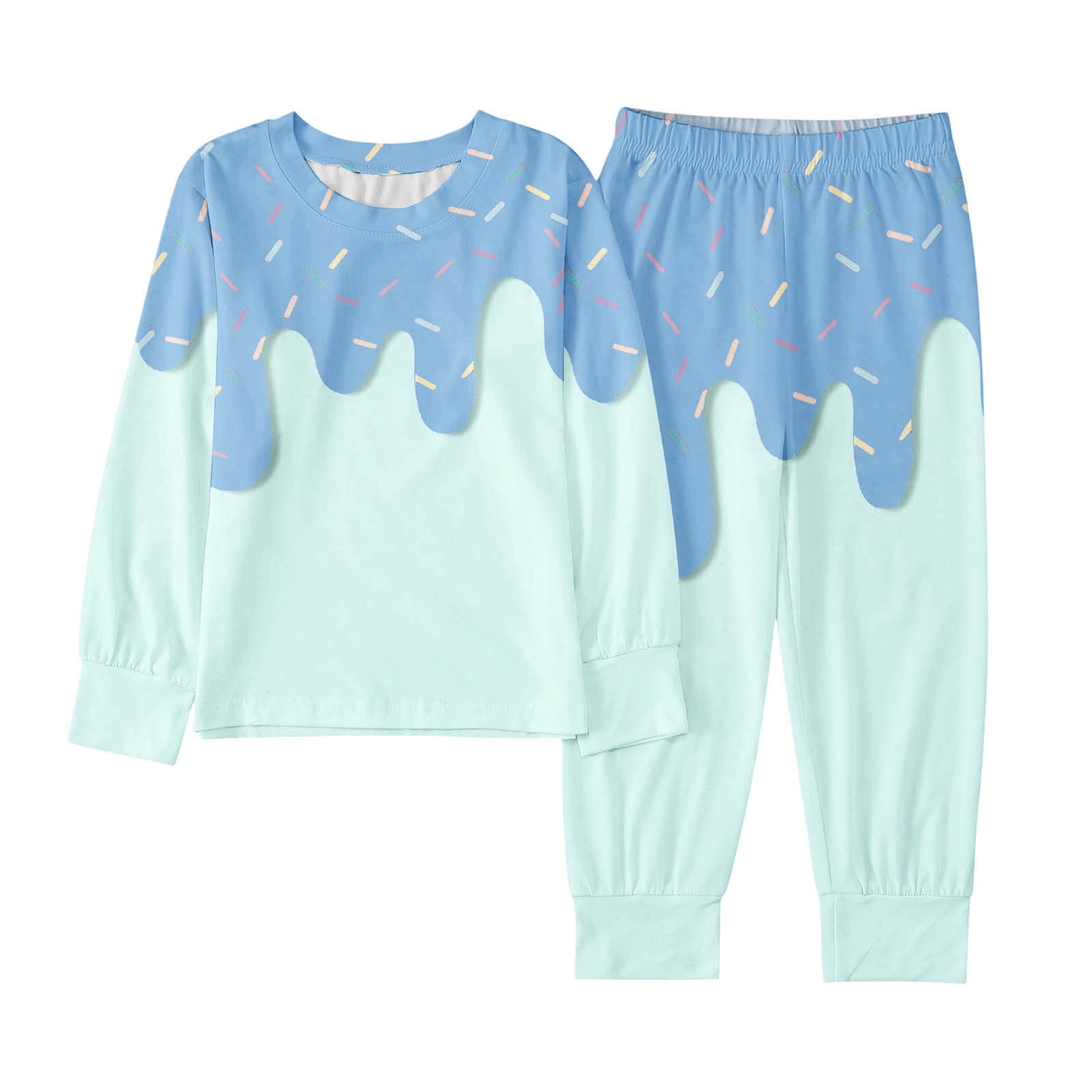 Fshinging Toddler Boys Pants 2 Piece Set Long Sleeve Casual Party Ice ...