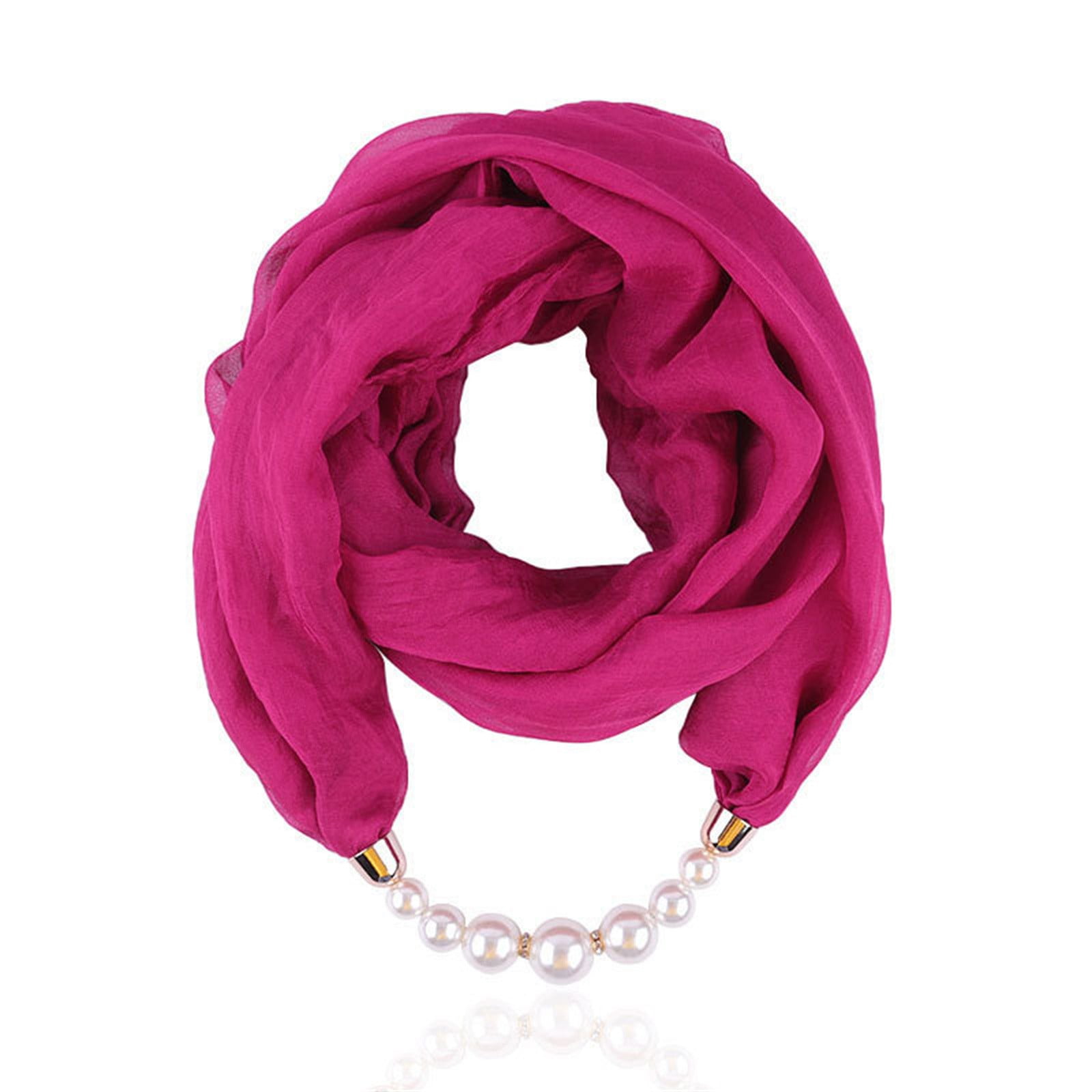 Fshiont Women's Scarves Multi-purpose Unique Pendant Scarf Necklace ...