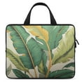 Fsmy Leaf Plant Arts and Crafts Neoprene Laptop Handle Bag Computer ...