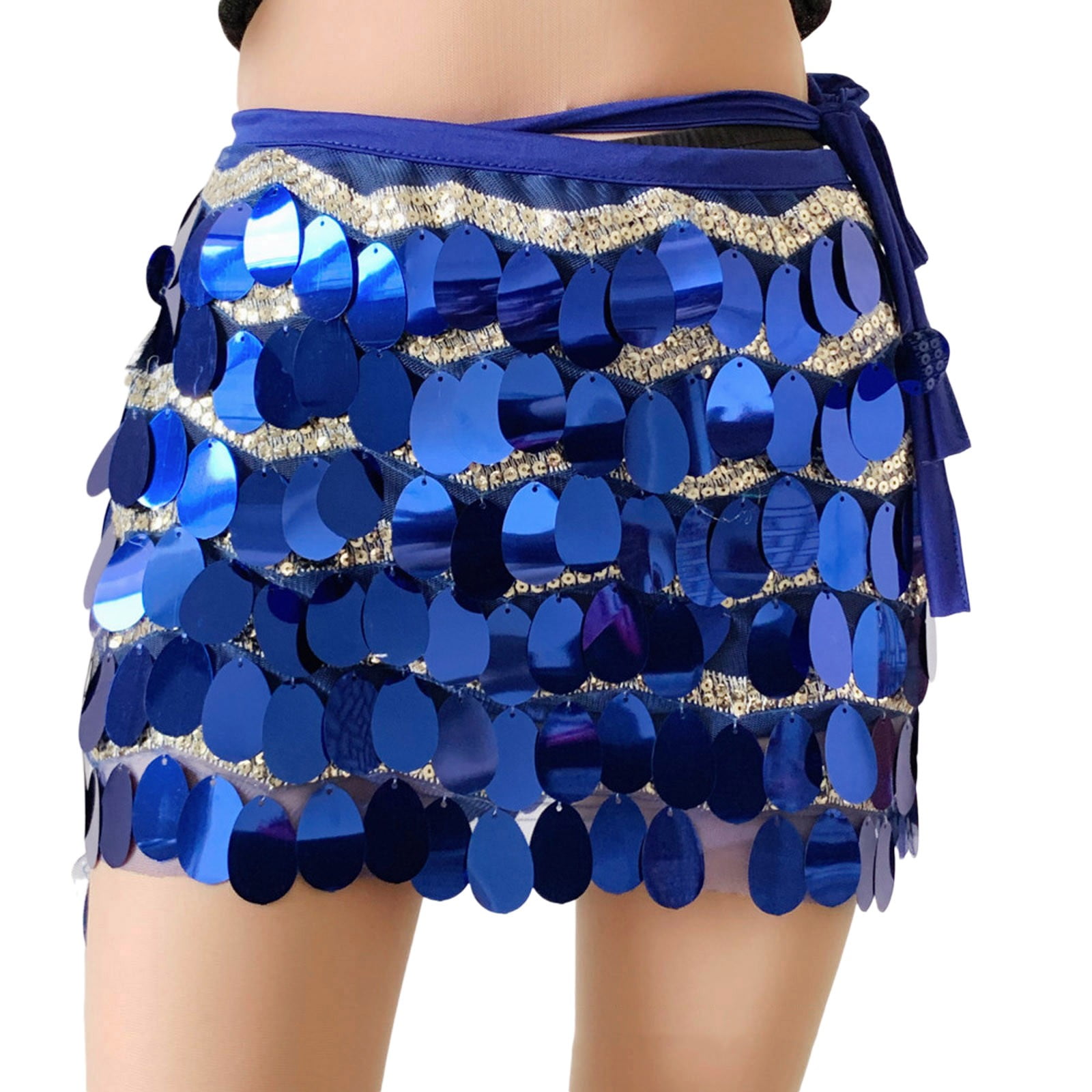 Fsqjgq Black Mini Skirts for Women Sparkly Glitter Sequin Skirt Stretchy Bodycon Wrap Skirts ...
