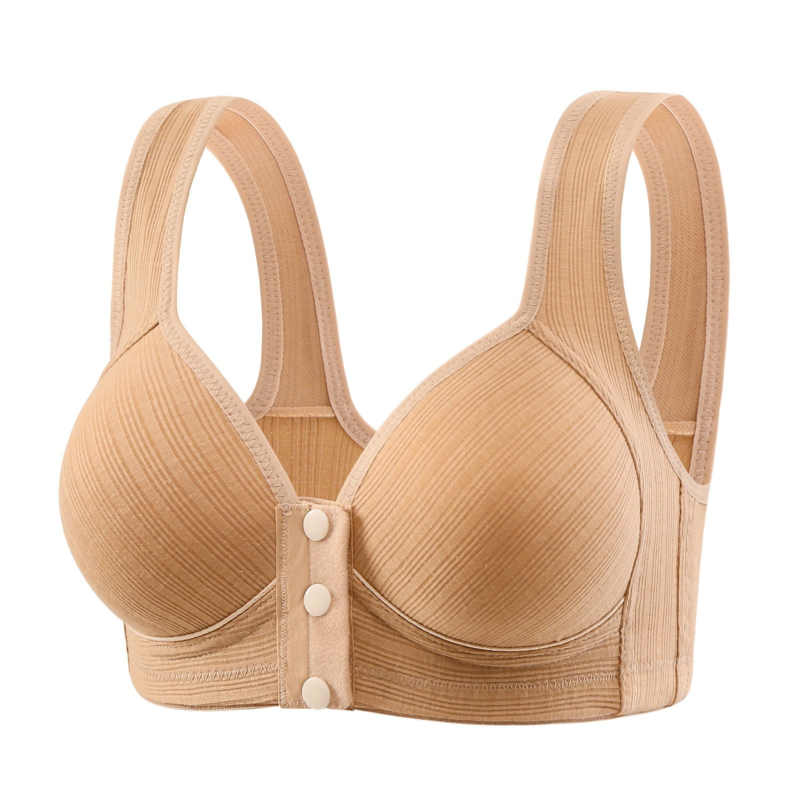Fsqjgq Cotton Bras for Women Plus Size Comfort Underwear Front Closure ...