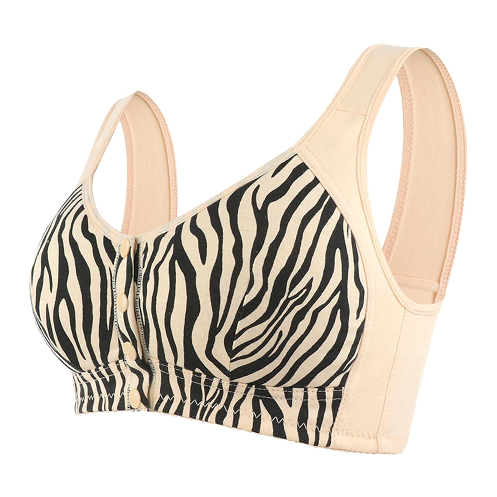 Fsqjgq Front Closure Bras for Women Plus Size Middle Aged Elderly ...