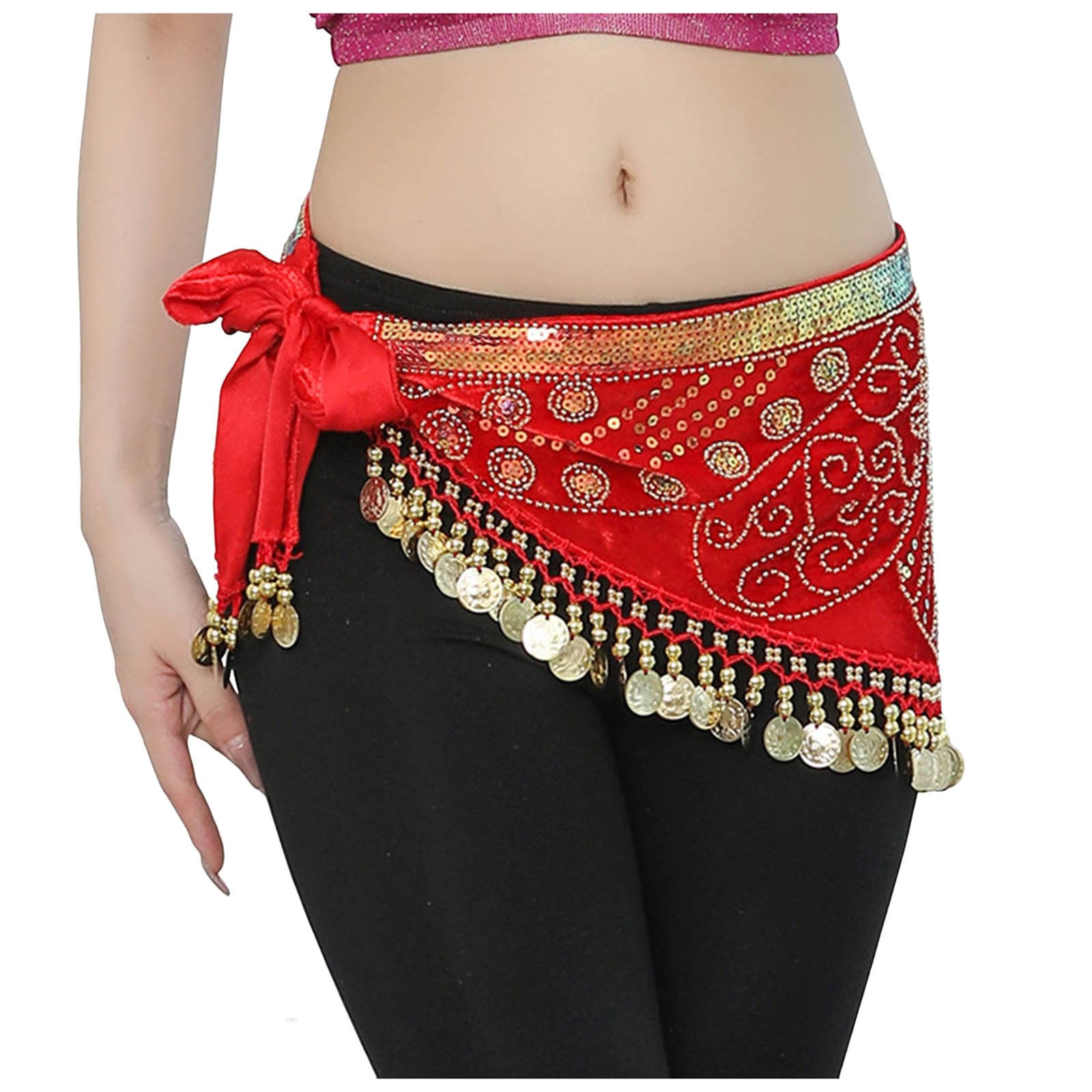 Fsqjgq Mini Skirts for Women Carnival Sweet Belly Dance Scarf Wrap ...