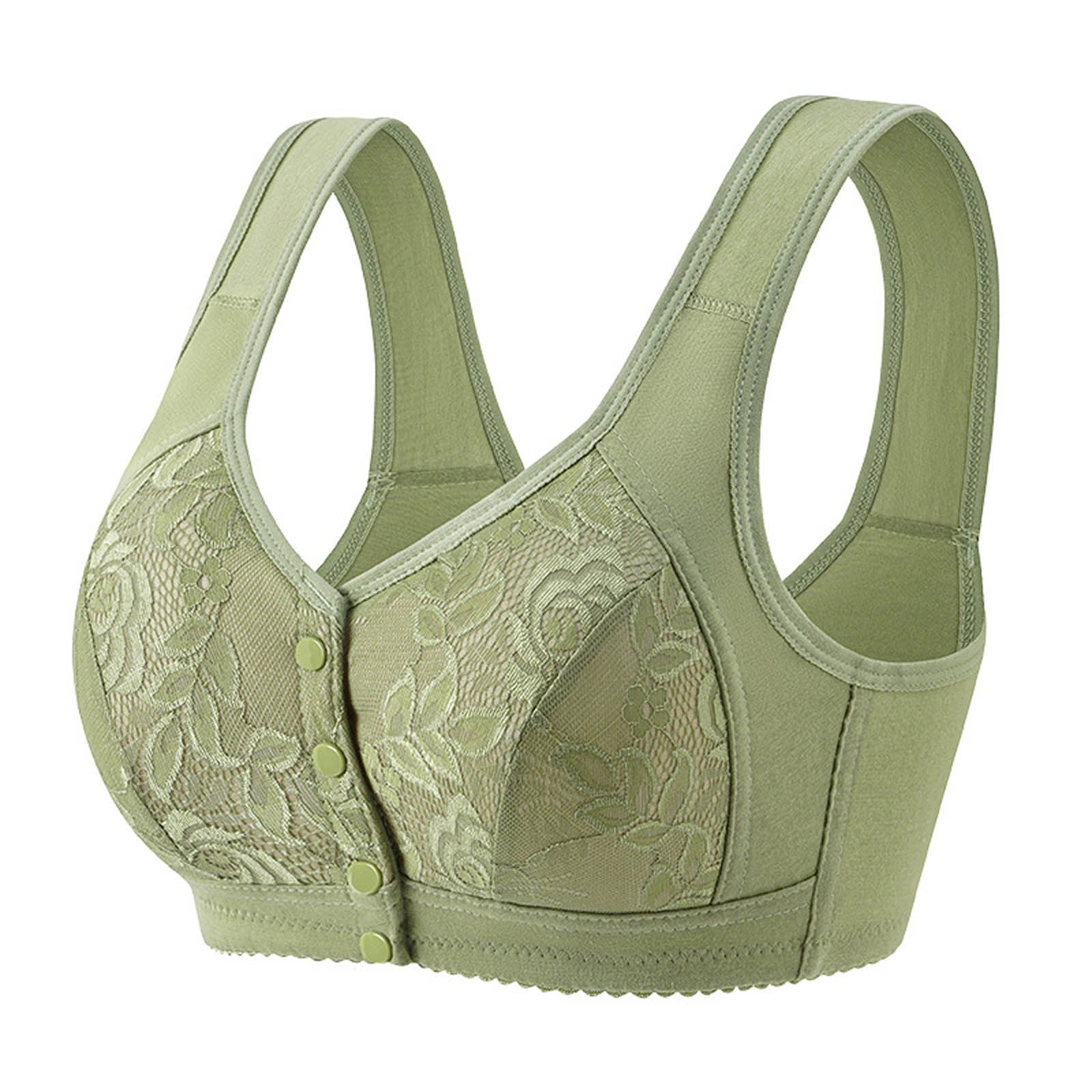 Fsqjgq Nursing Bras for Breastfeeding Plus Size Floral Lace Seamless ...