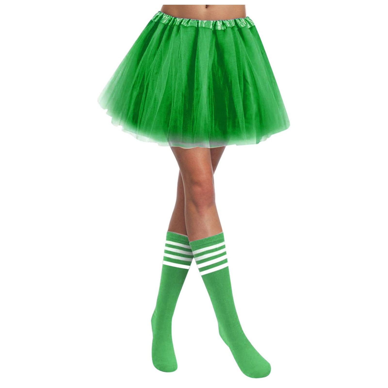 Fsqjgq Tulle Skirts for Women Adult Classic 4 Layered Tutu Skirt with ...