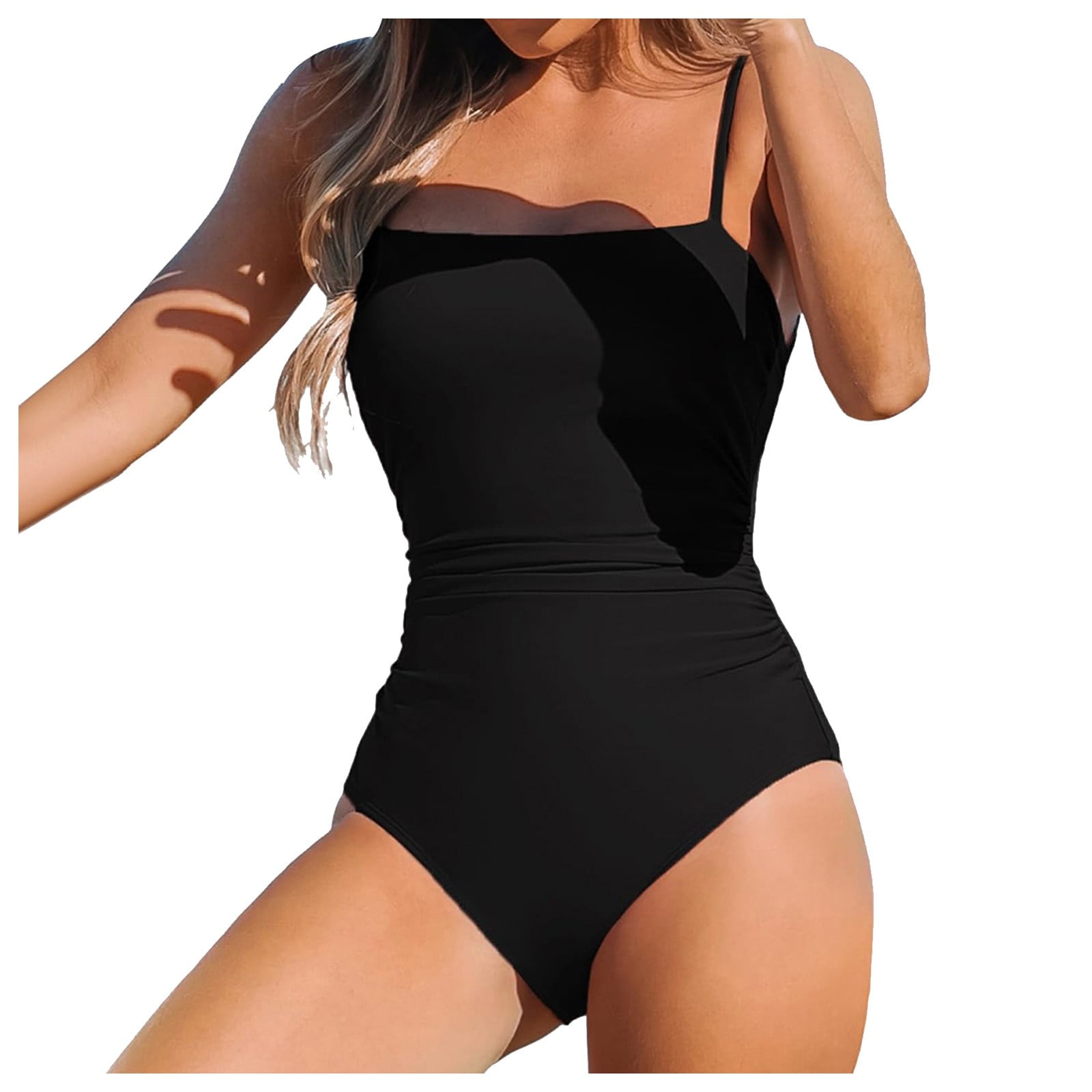 Fsqjgq Womens 1 Piece Swimsuits Summer Sexy Drawstring Lace Up