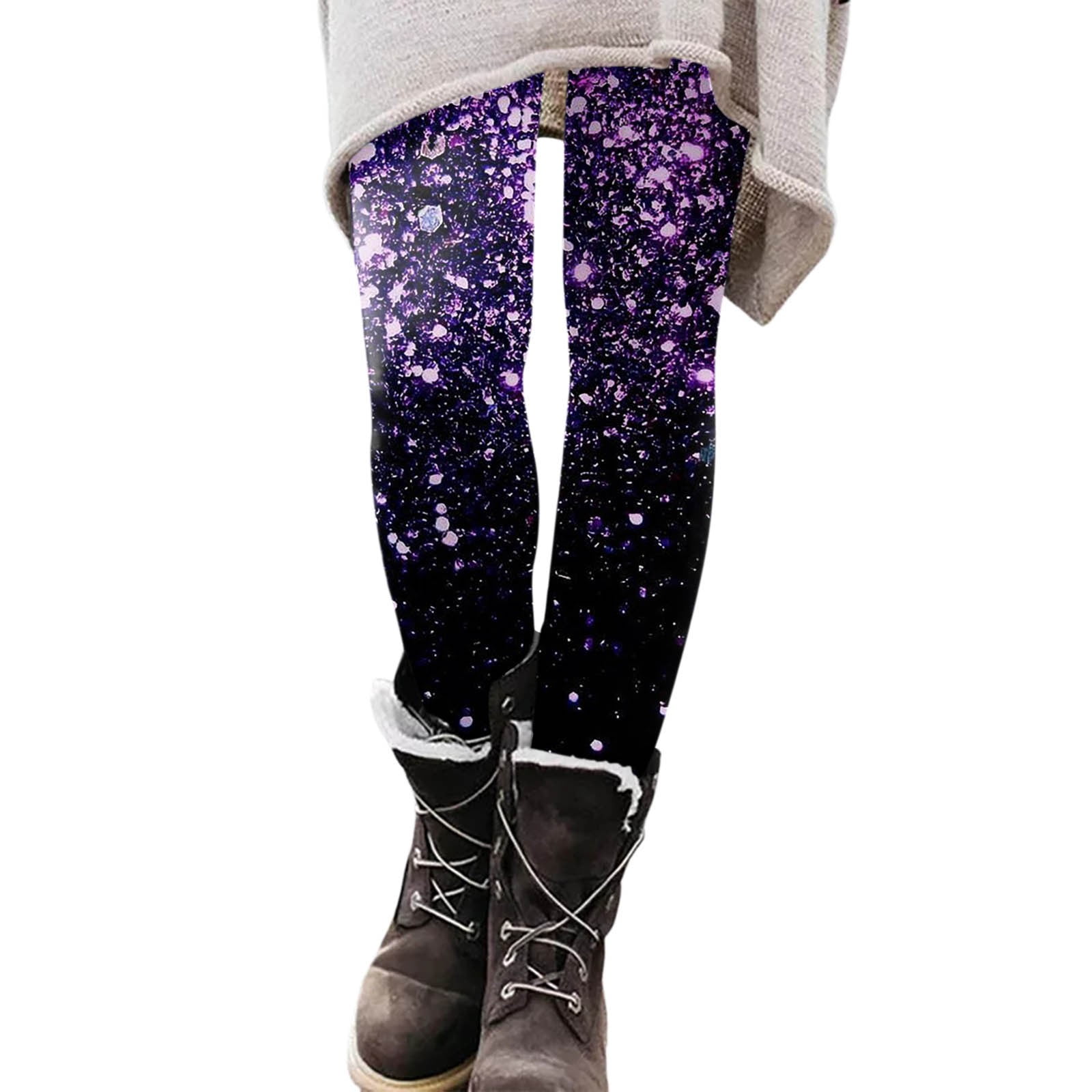 Fsqjgq Womens Leggings Plus Size High Waisted Stretchy Long Boot Pants