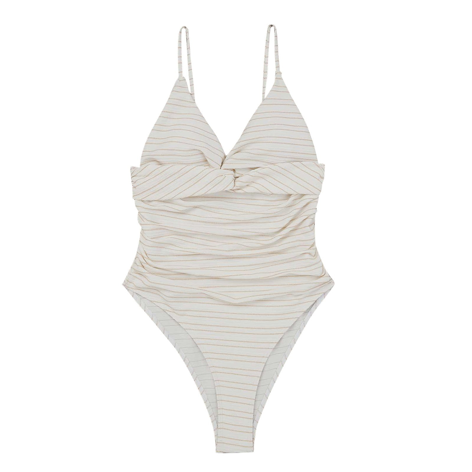 Fsqjgq Womens One Piece Swimsuits Tummy Control Deep V Neck Monokinis
