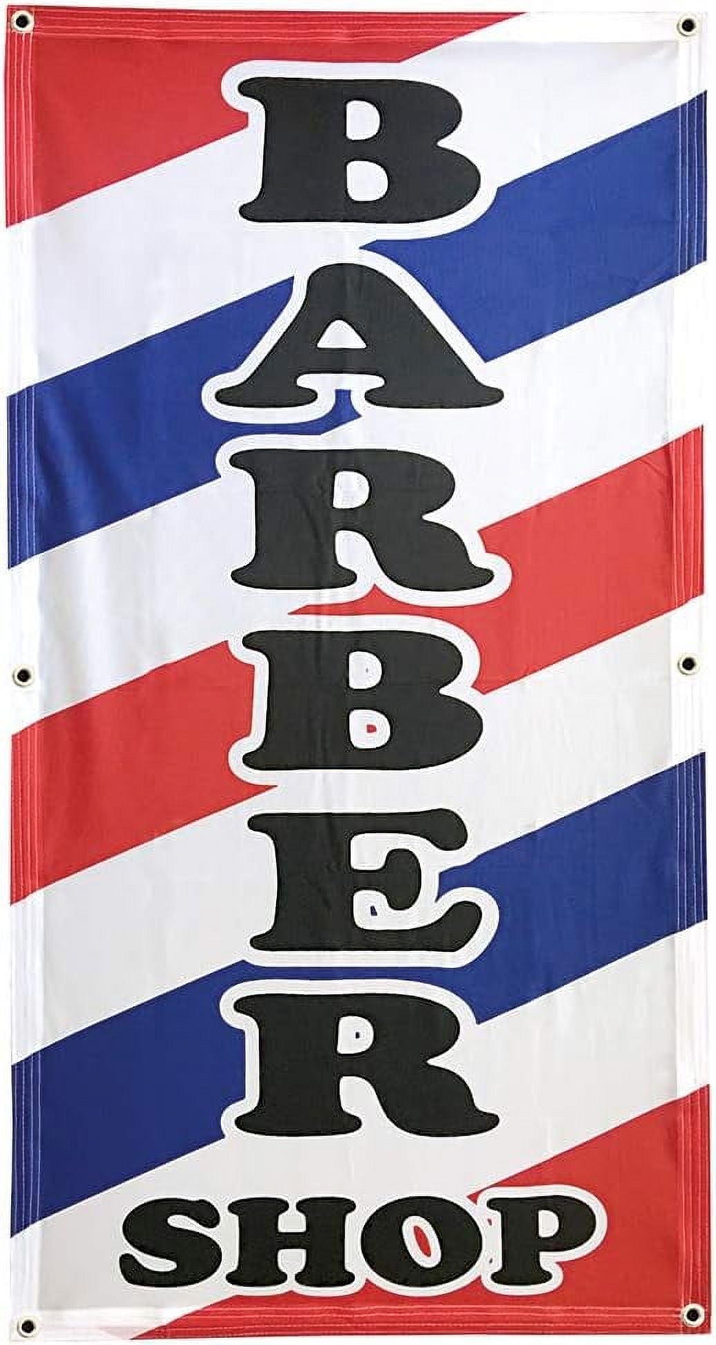 Ft Barber Shop Banner Sign Vertical Fabric wb - Walmart.com