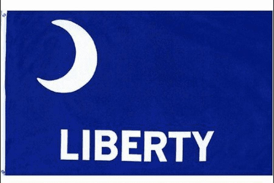 Ft Fort Moultrie Liberty Moon Flag Banner 5x8 foot CIVIL WAR FLAG 150D ...