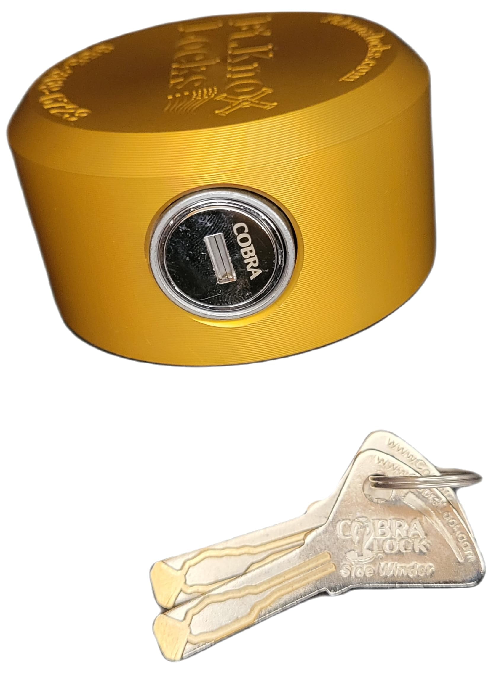 Ft. Knox Locks Cobra Sidewinder Aluminum Puck Lock (1) - Walmart.com