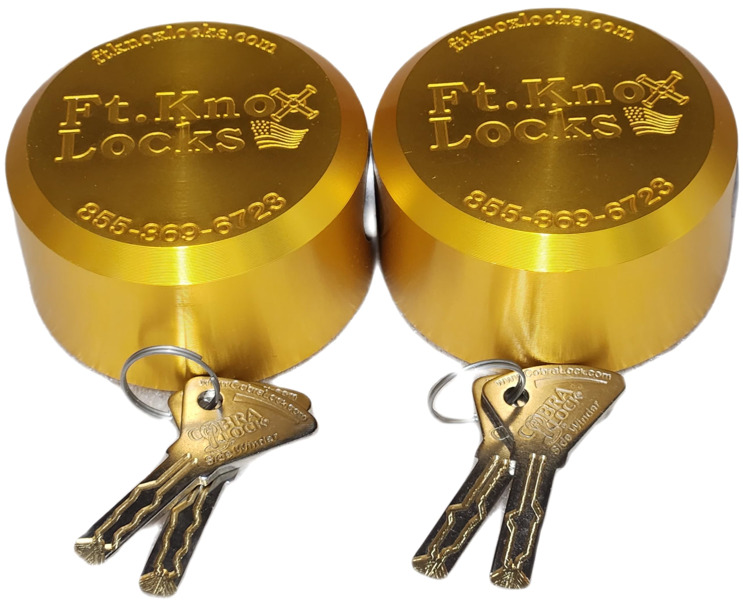 Ft. Knox Locks Cobra Sidewinder Aluminum Puck Lock (2) - Walmart.com