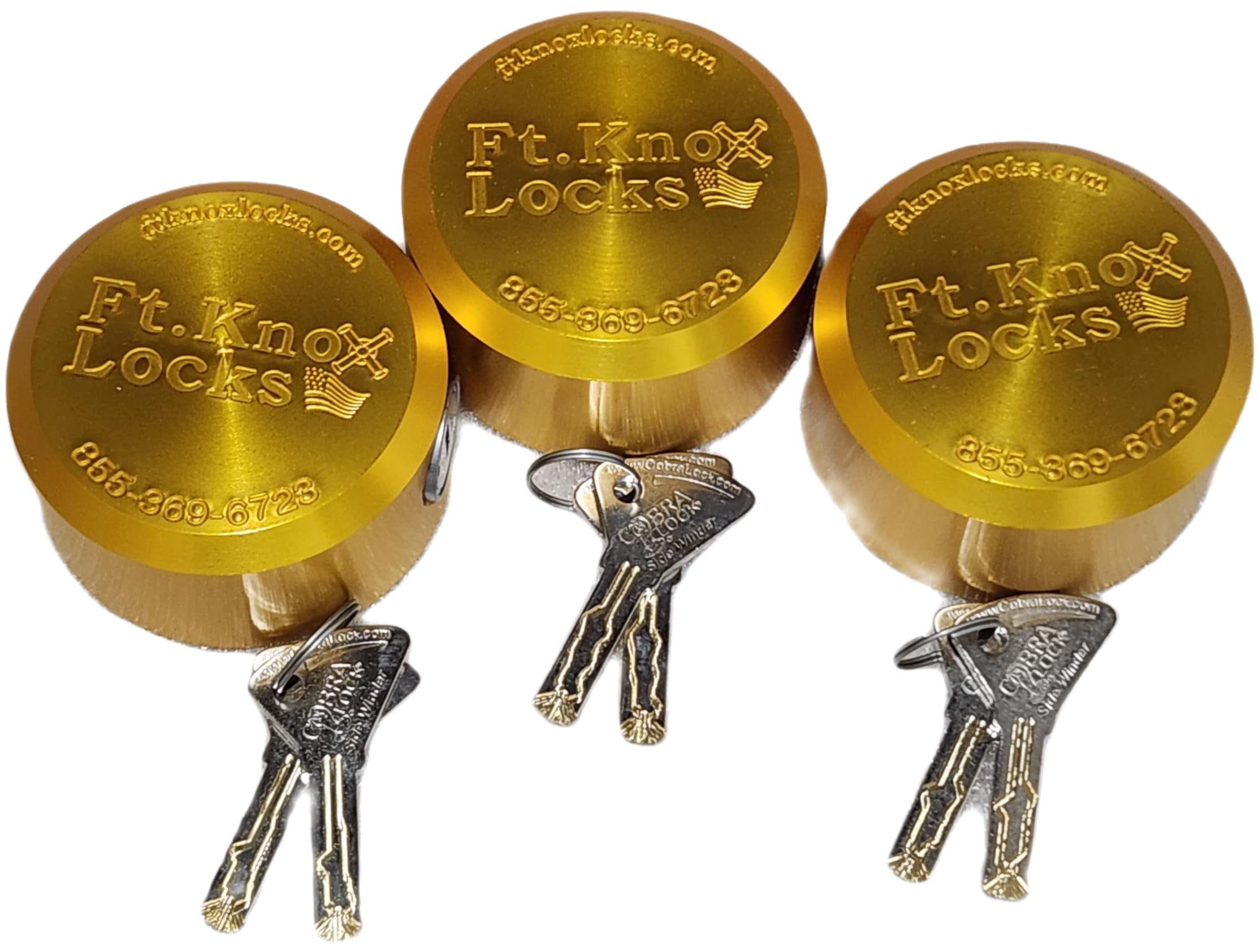 Ft. Knox Locks Cobra Sidewinder Aluminum Puck Lock (3) - Walmart.com