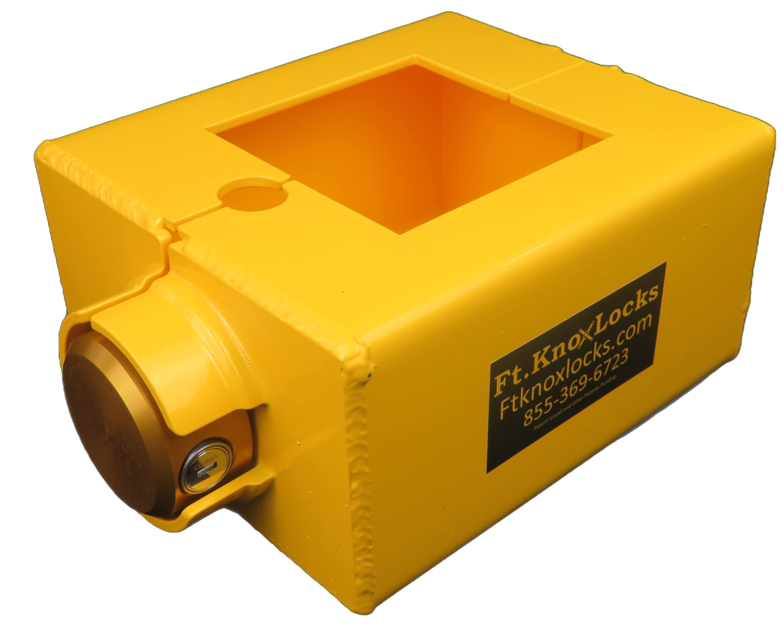 Ft. Knox Locks Gooseneck Square Tube Coupler Lock with Cobra Sidewinder ...