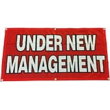 Ft Under New Management Banner Vinyl Alt Sign - Fabric rb - Walmart.com